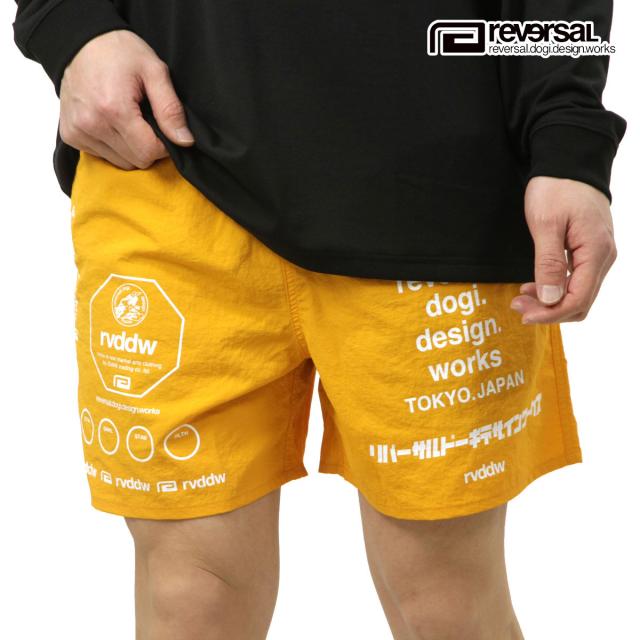 リバーサル メンズ ショートパンツ 正規販売店 REVERSAL ナイロン ハーフパンツ MULTI LOGO NYLON SHORTS ｵﾚﾝｼ r クリスマス プレゼント ラッピング