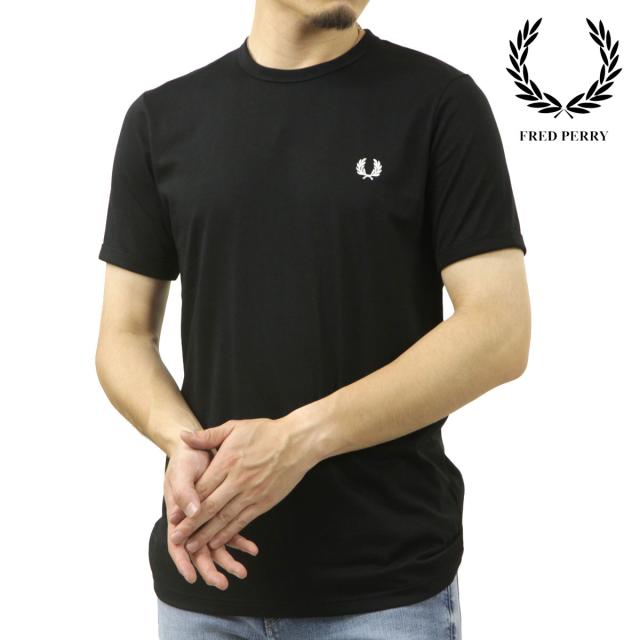 フレッドペリー メンズ 半袖Tシャツ 正規販売店 FRED PERRY クルーネック ワンポイント ロゴ RINGER SHORT SLEEV クリスマス プレゼント ラッピング