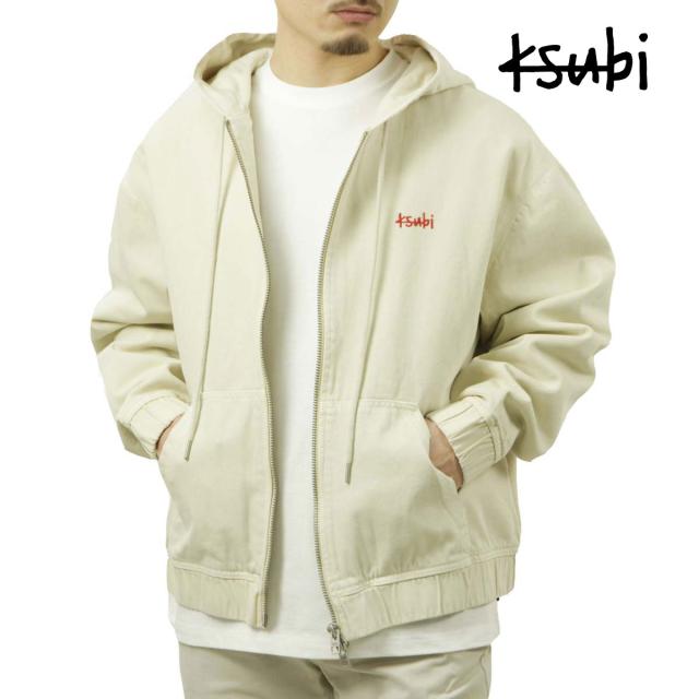 スビ メンズ パーカー 正規販売店 Ksubi ジップアップ アウター ジャケット ZIPPED DENIM HOODIE JACKET SAND MS クリスマス プレゼント ラッピング