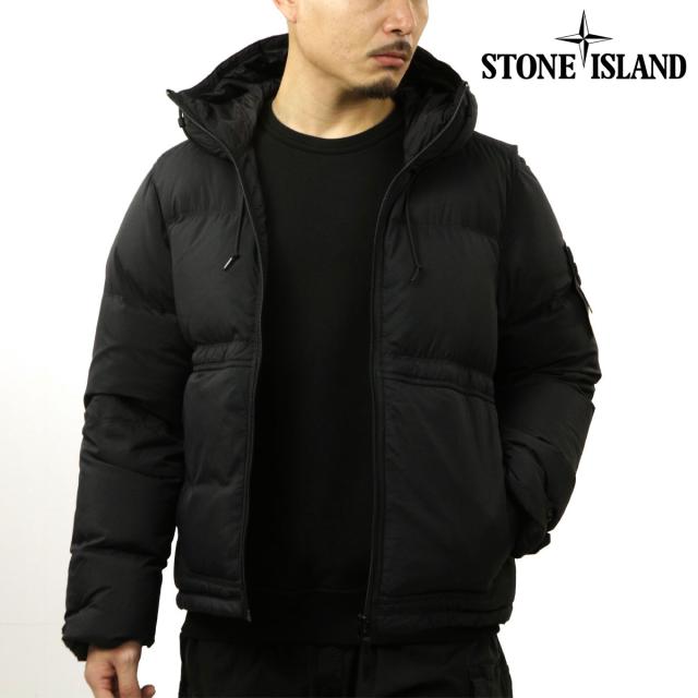 ストーンアイランド メンズ アウター 正規品 STONE  ジップアップ ジャケット STONE  SHORT PARKA K クリスマス プレゼント ラッピング
