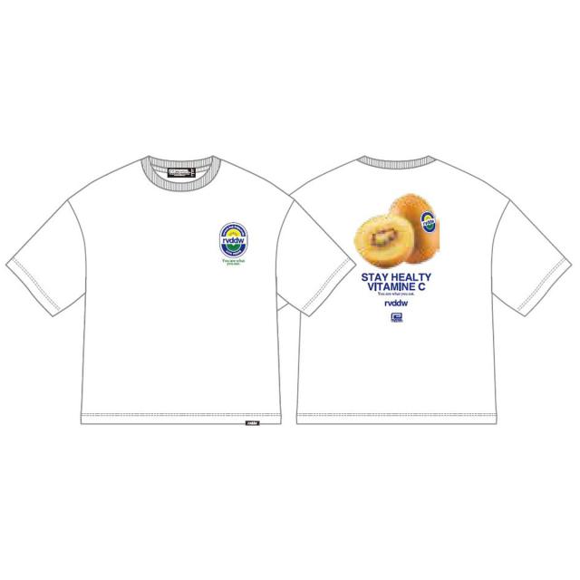 予約商品 5月頃入荷予定 リバーサル メンズ 半袖Tシャツ 正規販売店 REVERSAL コットン ボックスシルエット バックプリント キウイ GOLDEN KIWI BOXILHOUETTE COTTON TEE ﾎﾜｲﾄ rv26ss006 WH WHITE