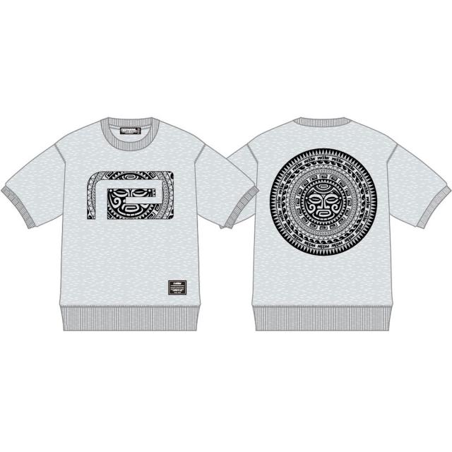予約商品 3月頃入荷予定 リバーサル メンズ 半袖スウェット 正規販売店 REVERSAL スウェットTシャツ ロゴ バックプリント MAORI SWEAT TEE ｱｯｼｭ rv26ss201 AS ASH GREY