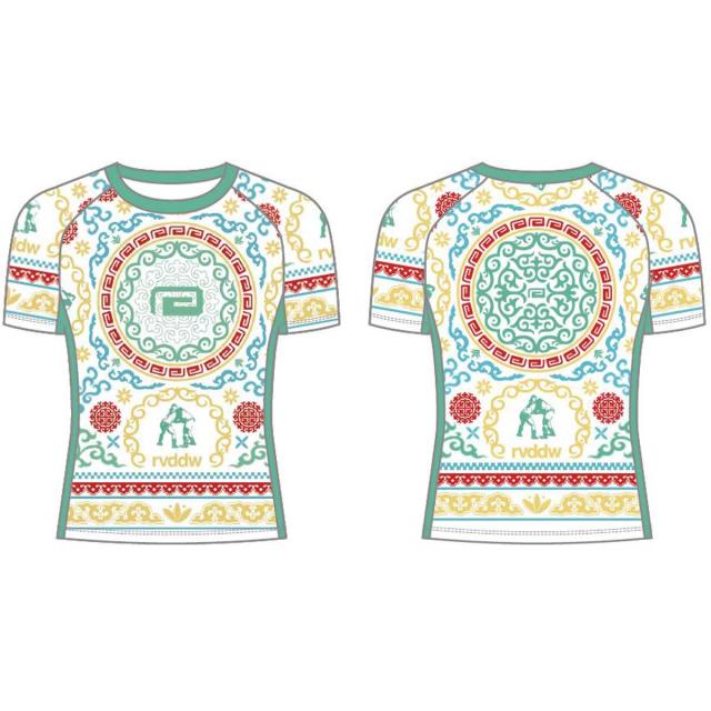 予約商品 4月頃入荷予定 リバーサル メンズ ラッシュガード 正規販売店 REVERSAL 半袖 クルーネック 総柄 Tシャツ BOKH SHORT RASH GUARD BOKH ﾌﾞﾌ1 rv26ss604 B1