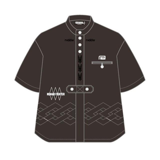 予約商品 4月頃入荷予定 リバーサル メンズ 半袖シャツ 正規販売店 REVERSAL チロリアンシャツ チロル カジュアルシャツ rvddw TYROL SHIRTS ﾌﾞﾗｯｸ rv26ss305 BK BLACK