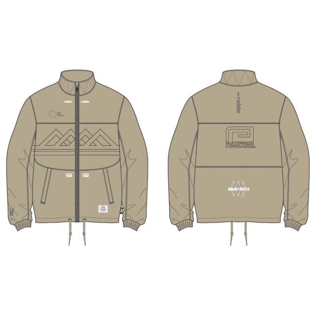 予約商品 3月頃入荷予定 リバーサル メンズ リネンジャケット 正規販売店 REVERSAL ジップアップ アウター ジャケット NOMAD FIGHTER LINEN JACKET ﾍﾞｰｼﾞｭ rv26ss302 BE BEIGE