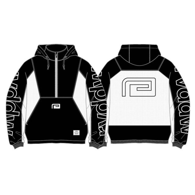 予約商品 3月頃入荷予定 リバーサル メンズ ジャケット 正規販売店 REVERSAL ナイロン ハーフジップ アウター ジャケット 4WAY DRY ZIP UP JACKET 黒白 rv26ss303 BW BLACK - WHITE