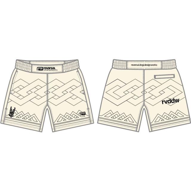予約商品 4月頃入荷予定 リバーサル メンズ ファイトパンツ 正規販売店 REVERSAL ボトムス ショートパンツ チロル rvddw TYROL FIGHT SHORTS ｱｲﾎﾞﾘｰ rv26ss603 IV IVORY