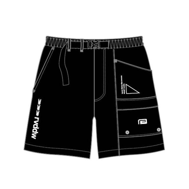 予約商品 4月頃入荷予定 リバーサル メンズ ショートパンツ 正規販売店 REVERSAL ナイロン ボトムス ハーフパンツ 4WAY ACTIVE DRY SHORTS 黒 rv26ss502 BK BLACK