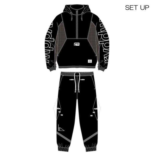 予約商品 3月頃入荷予定 リバーサル メンズ セットアップ 正規販売店 REVERSAL ナイロン ジャケット ジョガーパンツ 4WAY DRY ZIP UP JACKET & JOGGER PANTS SET UP 黒 rv26ss303 rv26ss403 BLACK