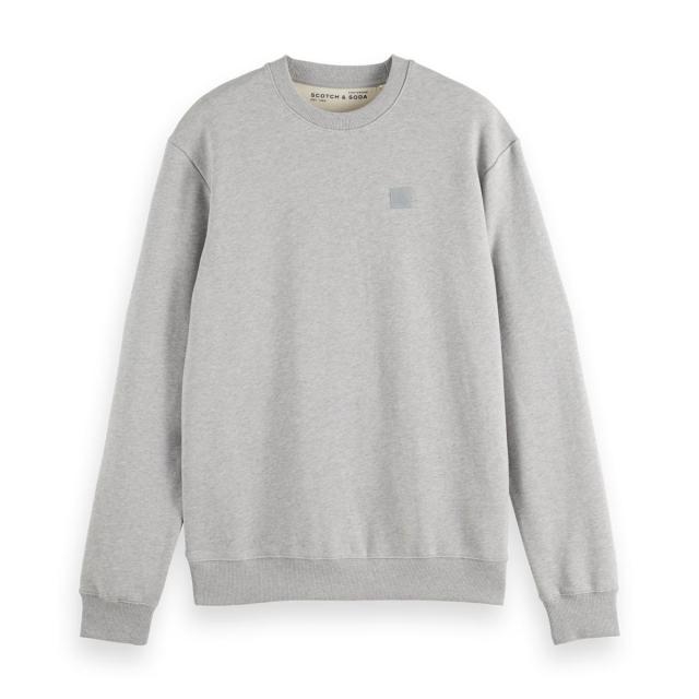 予約商品 2月頃入荷予定 スコッチアンドソーダ メンズ スウェット 正規販売店 SCOTCH&SODA トレーナー 長袖 クルーネック ロゴ CORE - LOGO FLEECE SWEAT SHIRT GREY MELANGE 179194 050 53801 03