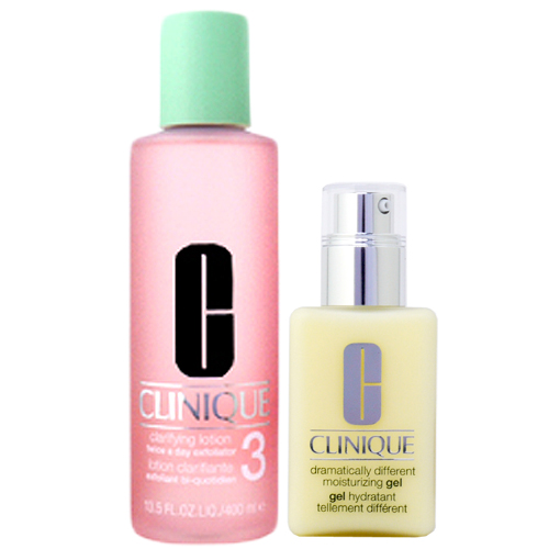 クリニーク CLINIQUE セット クラリファイングローションIII 400mL ＋ ドラマティカリーディファレントモイスチャライジングジェル 125mL