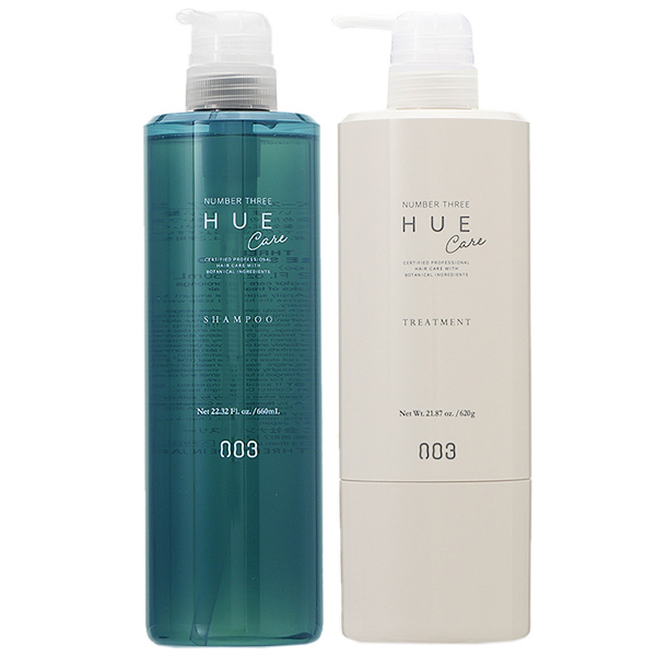 【セット】 ナンバースリー no3 ヒュウケア シャンプー 660mL + トリートメント 620g シャンプー トリートメントセット