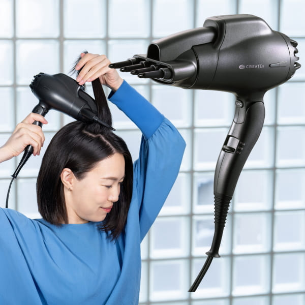 クレイツ スパドライヤー ボリューミン ヘアドライヤー ドライヤー ヘアケア クレイツイオン マイナスイオン フィンガーノズル シリコン製 髪 頭皮 頭皮ケア ダメージヘア スタイリッシュ おしゃれ お洒落 コンパクト 軽量 仕事 旅行 出張 誕生日 プレゼント グッズ おすすめ