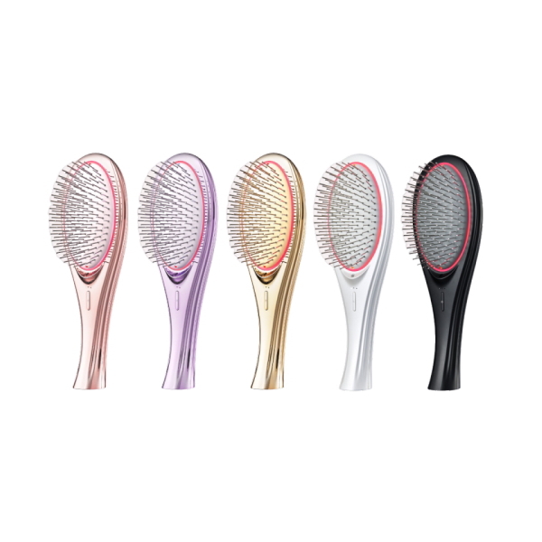 WAVEWAVE EMS Brush Air ブラッシュエアー ヘアブラシ くし ブラシ スタイリング 櫛 クッションブラシ マイクロカレント 頭皮ケア 頭皮 赤色LED ブラッシング 静電気 誕生日 プレゼント 人気