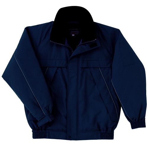 ミドリ安全 静電防風ブルゾン ネイビー SE1087上 SS〜5L 作業服 作業着 現場 秋冬