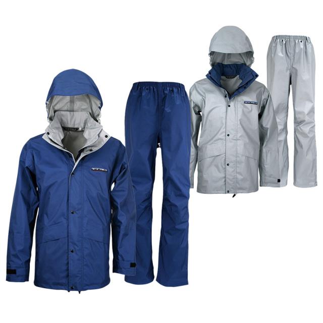 カジメイク レインウェア 雨衣 スリーレイヤースーツ 7700 ネイビー・シルバー S〜4L