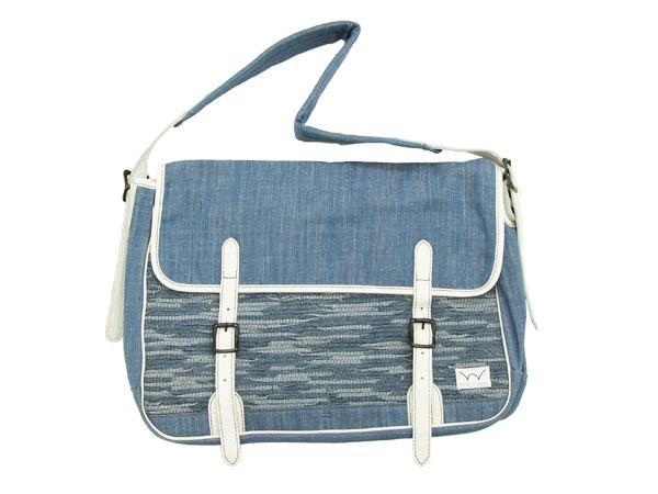 EDWIN GANF ショルダーバッグ KMG004-53 エドウィン デニム裂織 頑布 ガンフ メンズ 鞄 ブルー 新品