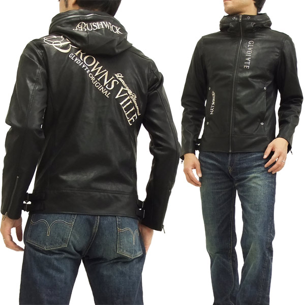 グラディエイト フェイクレザー パーカージャケット 453531 GLADIATE メンズ JKT ブラック 新品