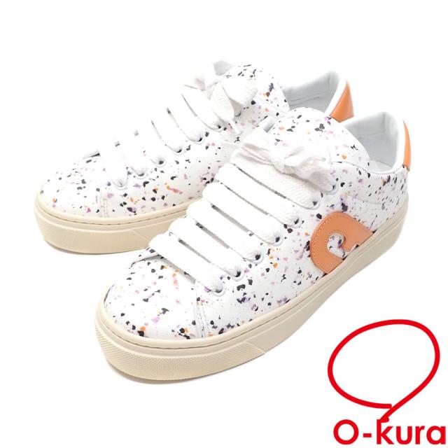 中古 フルラ スニーカー JOY LACE-UP SNEAKER レディース レザー ゴム ローカット マルチカラー 24.0cm 37 YF43FJO 古着 アパレル