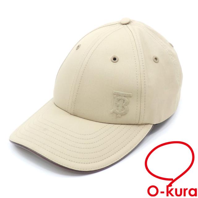 中古 バーバリー キャップ 帽子 レディース コットン ベージュ Mサイズ 8053205/72C TB刺繍 古着