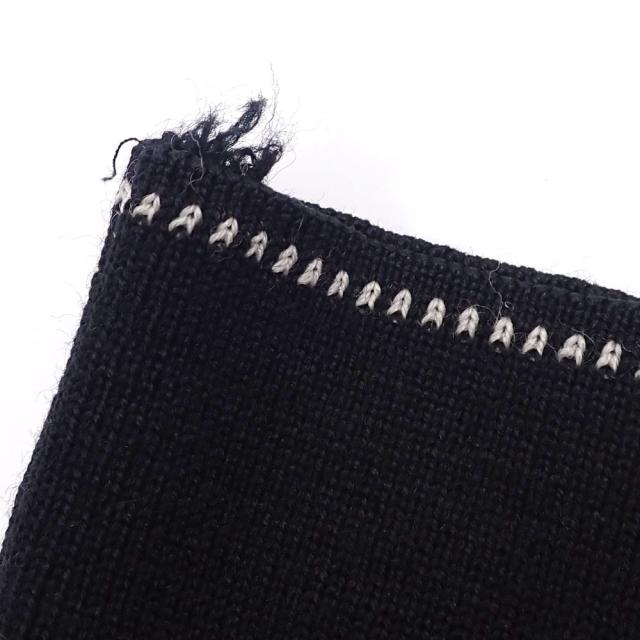 中古 シャネル ニット ウール 長袖 ハイネック レディース ブラック 黒