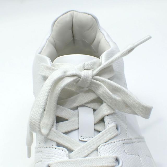 中古 エルメス フリースタイル スニーカー レディース ホワイト 23.0cm 37 レザー セリエ ローカット H222165Z 古着 アパレル