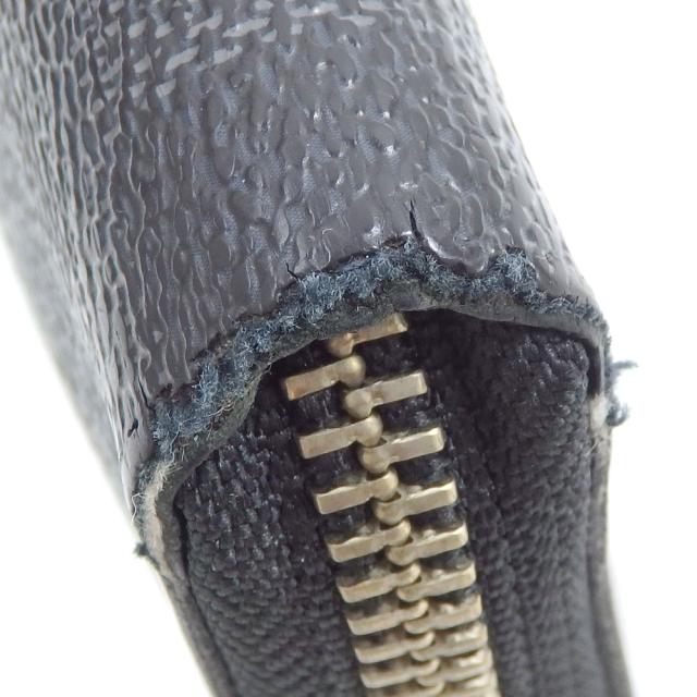 中古 ルイ・ヴィトン ラウンドファスナー 長財布 ダミエグラフィット