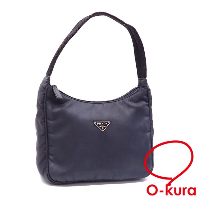 中古 プラダ ミニハンドバッグ レディース ネロ ナイロン MV515 黒