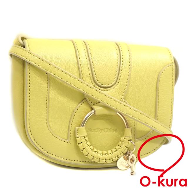 中古 シーバイクロエ ショルダーバッグ ハナ レディース イエロー 黄色 レザー CHS18AS901417 革 肩掛け 斜め掛