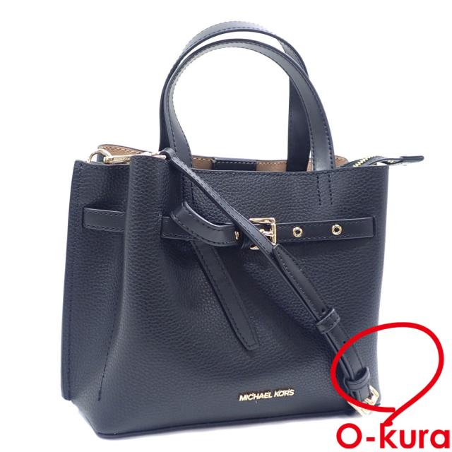 中古 マイケルコース ハンドバッグ レディース ブラック 黒 レザー 35F0GU5S5T 革 2WAY ショルダー 肩掛け 斜め掛け