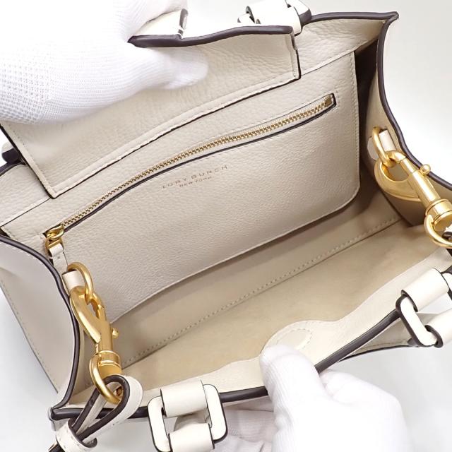 中古 トリーバーチ ハンドバッグ レディース ホワイト 白 レザー 2WAY