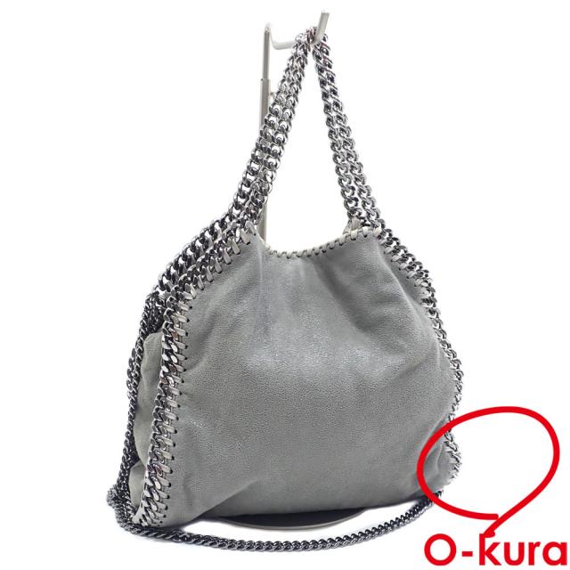 中古 ステラマッカートニー ファラベラ ミニ トートバッグ レディース ライトグレー ポリエステル リサイクルポリエステル 371223 W9132 ハンド ショルダー 肩掛