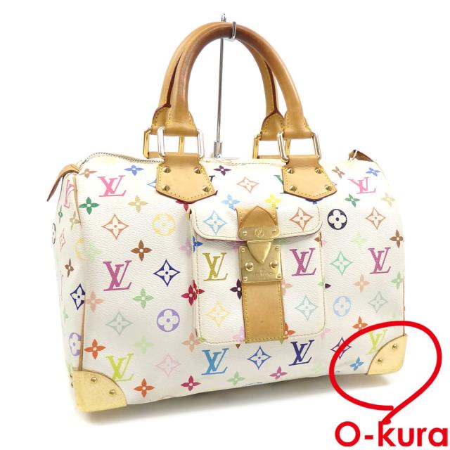 中古 ルイ・ヴィトン ハンドバッグ モノグラムマルチカラー スピーディ 30 レディース M92643 ブロン