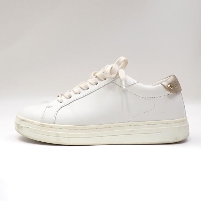 中古 ジミーチュウ スニーカー レディース レザー ホワイト 22.5cm 35 1/2 ローカット 古着 アパレル