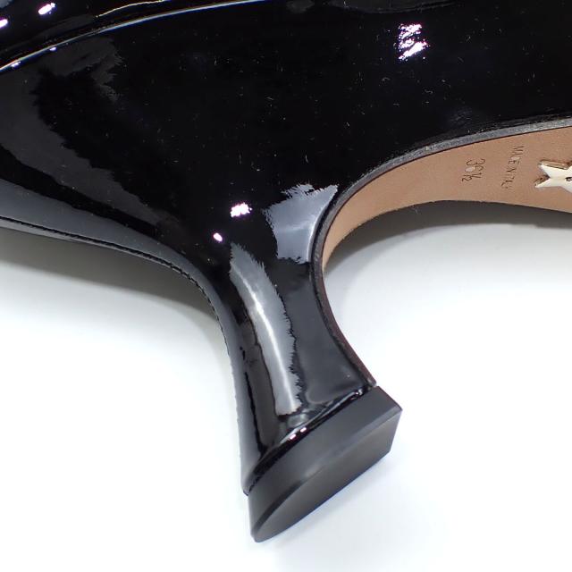 中古 クリスチャンディオール パンプス レディース エナメル ブラック 23.5cm 36 1/2 古着 アパレル