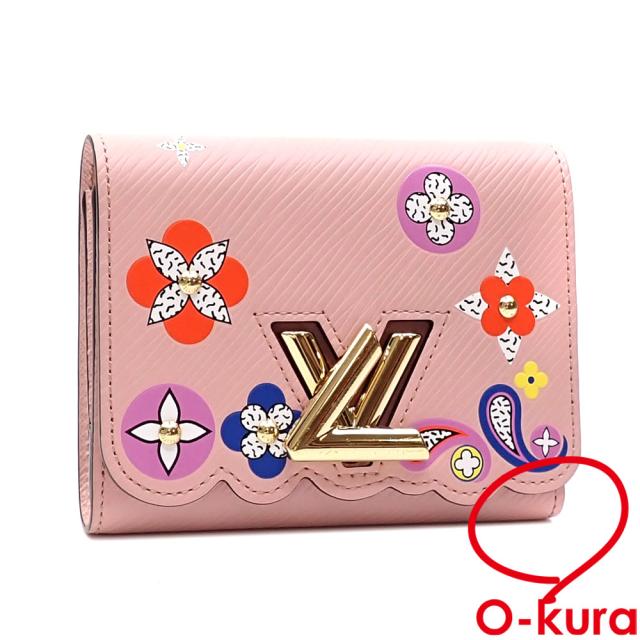 中古 ルイ・ヴィトン 三つ折り 財布 エピ ポルトフォイユ ツイスト コンパクト レディース M62065 ローズバレリーヌ