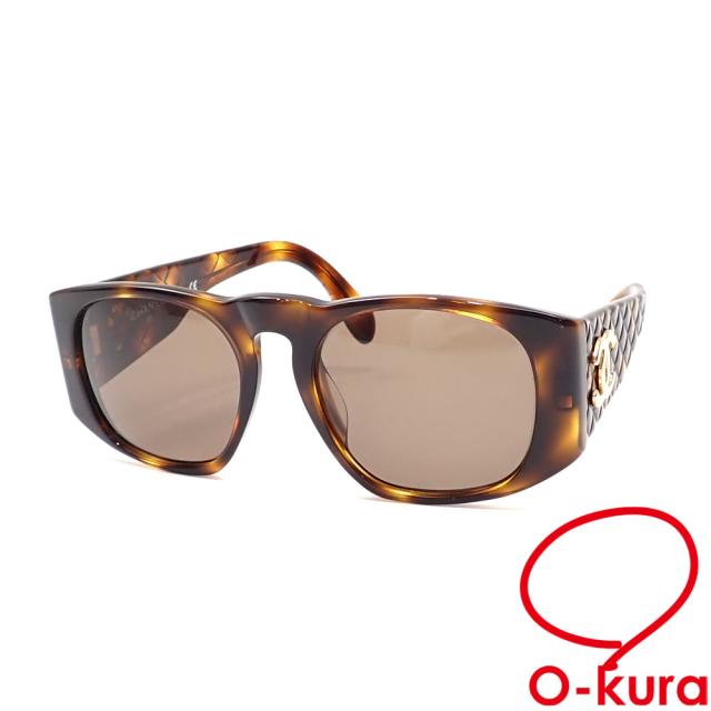 中古 シャネル サングラス レディース ブラウン プラスチック 01450 91235 アイウェア メガネ 眼鏡 ココマーク べっ