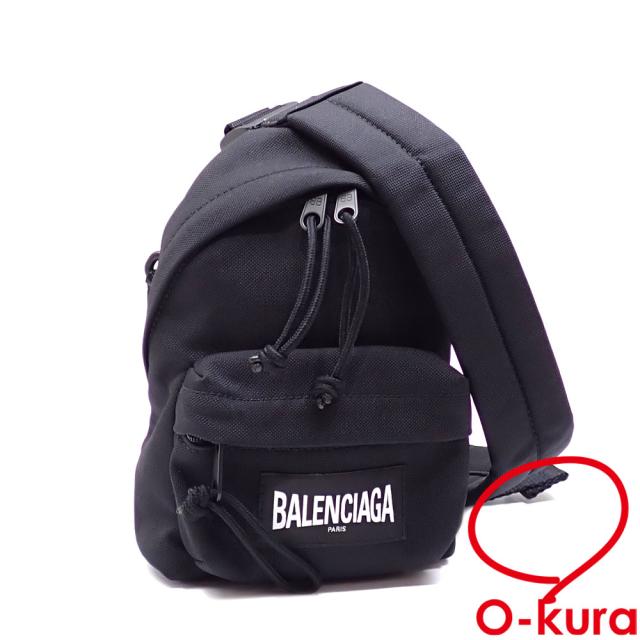 中古 バレンシアガ ショルダーバッグ レディース ブラック 黒 ポリアミド ナイロン 656060 斜め掛