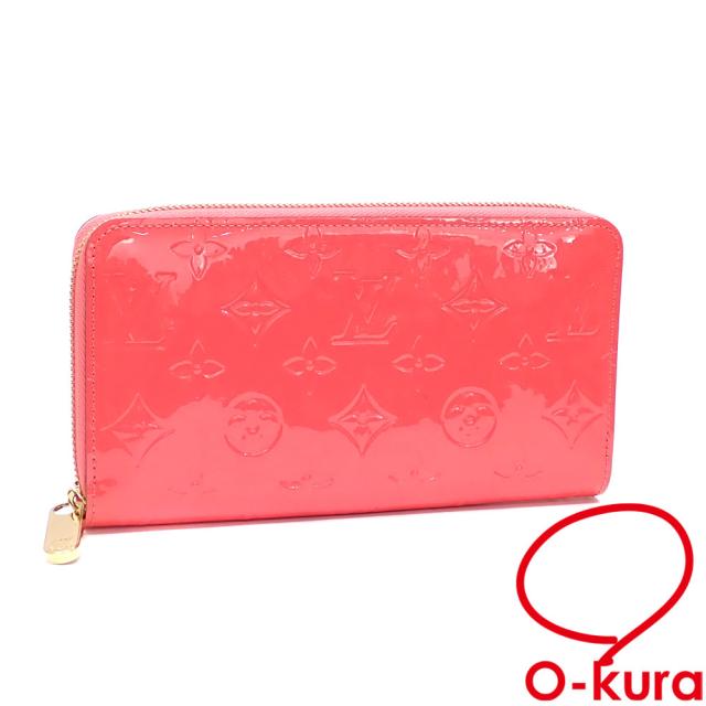 中古 ルイ・ヴィトン ラウンドファスナー 長財布 ヴェルニ ジッピー・ウォレット レディース M93202