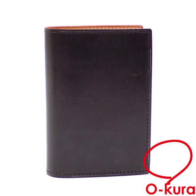 中古 ガンゾ 名刺ケース メンズ ブラック 黒 レザー カード入れ 名刺入