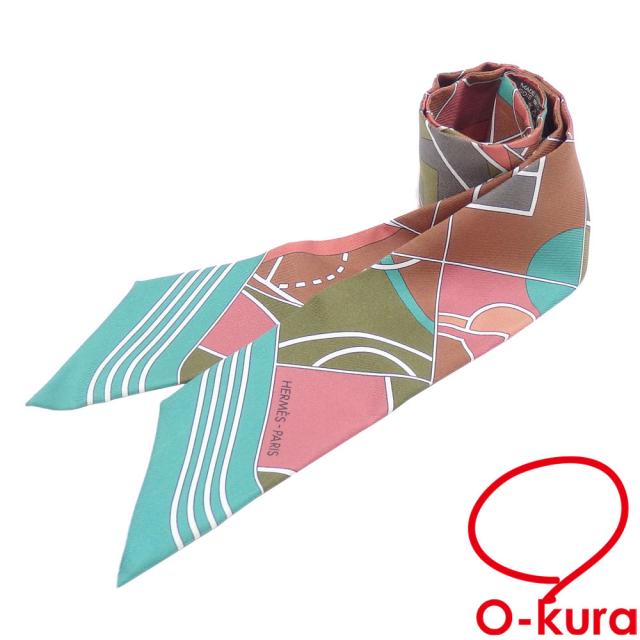 中古 エルメス スカーフ ツイリー レディース マルチカラー シルク 絹 古着