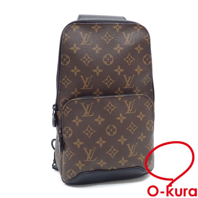中古 ルイ・ヴィトン ボディバッグ モノグラムマカサー アヴェニュー・スリングバッグ メンズ