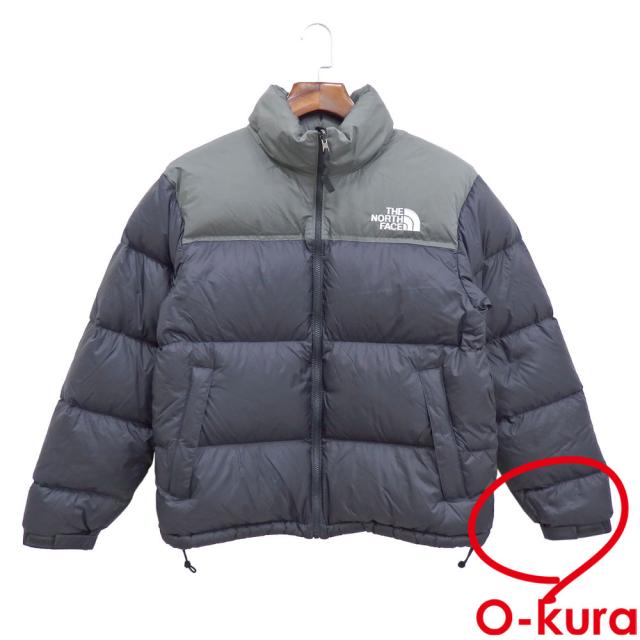 中古 ザ ノースフェイス ダウンジャケット ヌプシジャケット メンズ 長袖 ナイロン ヒューズボックスグレー アスファルトグレー Lサイズ ND92555 リサイクルダウン 古着 アパレル アウター