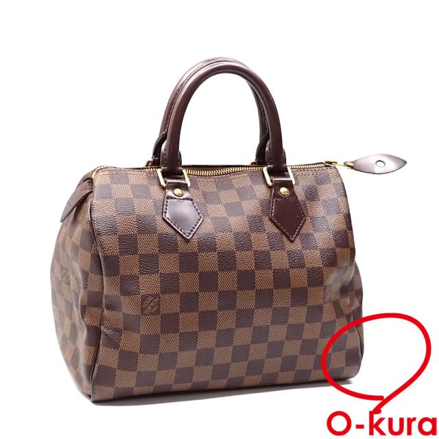 中古 ルイ・ヴィトン ハンドバッグ ダミエエベヌ スピーディ 25 レディース N41532