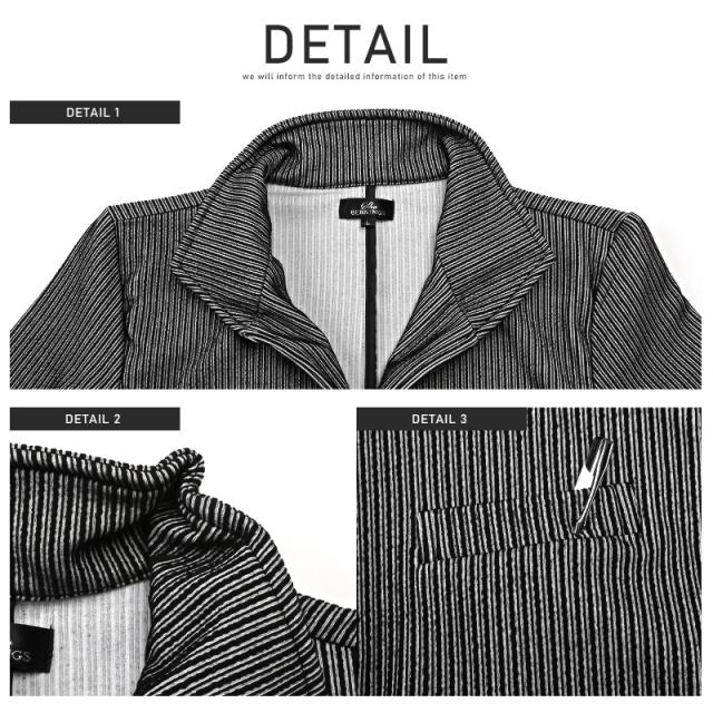 ボトムス別売り※ 春新作 イタリアンカラー ジャケット メンズ