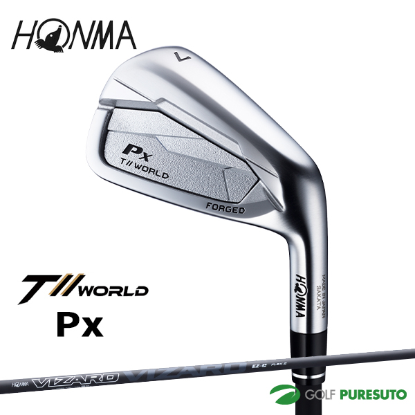 本間ゴルフ ツアーワールド Px アイアン 5本セット（#6-#P) VIZARD EZ-C カーボンシャフト 2024年モデル[HONMA TOUR WORLD][ホンマゴルフ][アイアンセット]