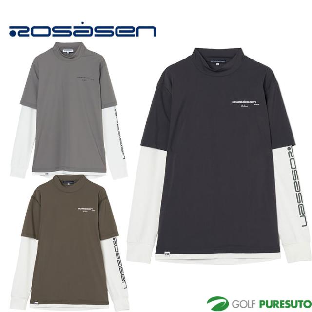 ロサーセン ゴルフ A-Line レイヤード ロングシャツ 047-23311 ゴルフウェア トップス 2025年春夏モデル Rosasen GOLF