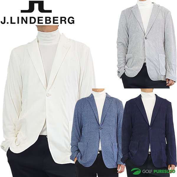 J.リンドバーグ ゴルフ 長袖 ストレッチ ジャケット パイル素材 081-59311 ゴルフウェア アウター 春夏モデル J.LINDEBERG 春夏ウェア