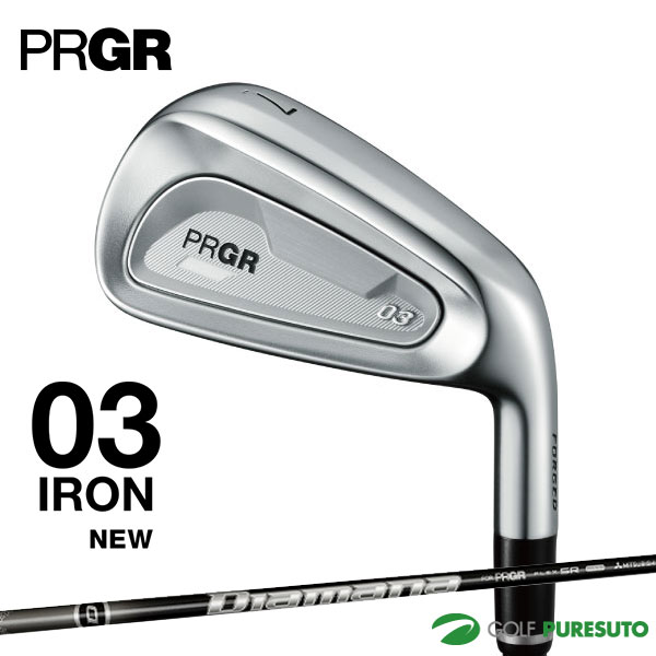 プロギア 03 アイアン 単品（#5、#6、G）Diamana M FOR PRGR オリジナルカーボンシャフト 2025年モデル[PRGR ゼロ サン]