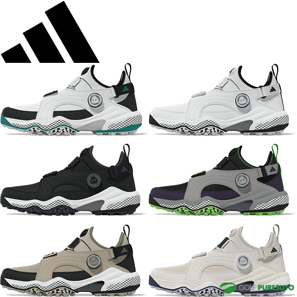 アディダス ゴルフ ゴルフシューズ コードカオス 25 ミッド ボア スパイクレスシューズ NQX22 JP5187／JP5185／JP5186／JQ7717／JR8239／JQ7718 2E相当 2025年秋冬モデル adidas golf 靴 ダイヤル式 CODECHAOS 25 MID BOA